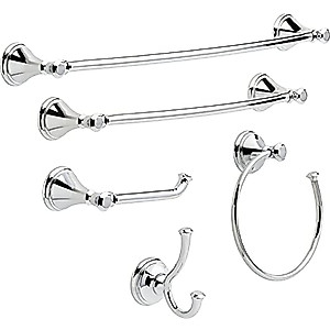 Delta Faucet 79750 Cassidy Toilet Paper Holder, 3.63 x 8.38 x 3.63 Inches, Chrome