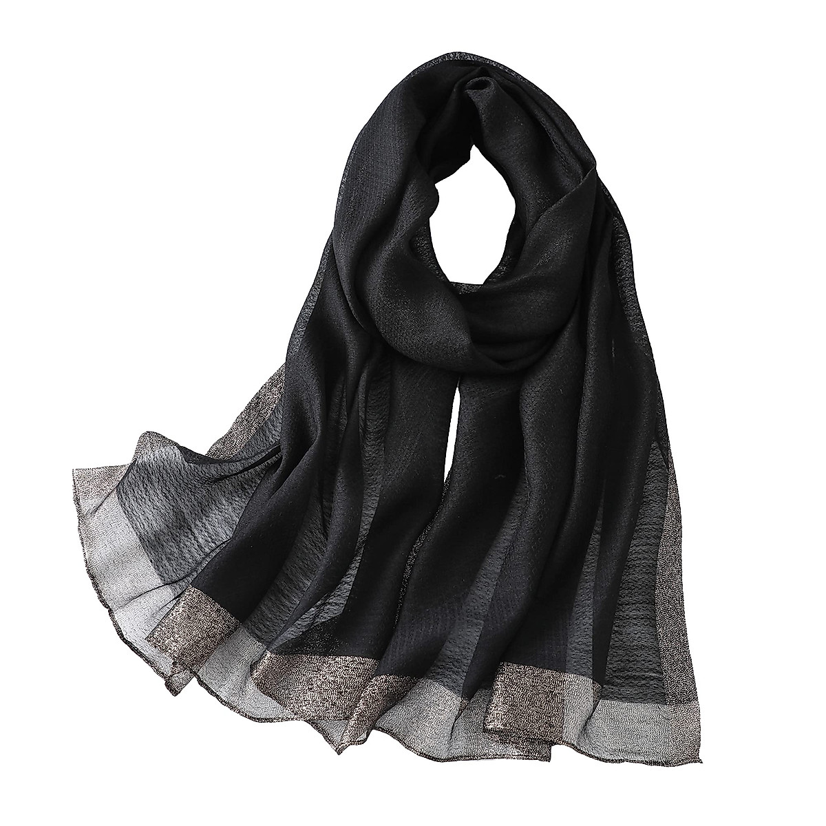 WINCESS YU Solid Color Mulberry Silk Scarf for Women Soft Blanket Shawl Beach Gauze Scarves and Wraps for for All Season