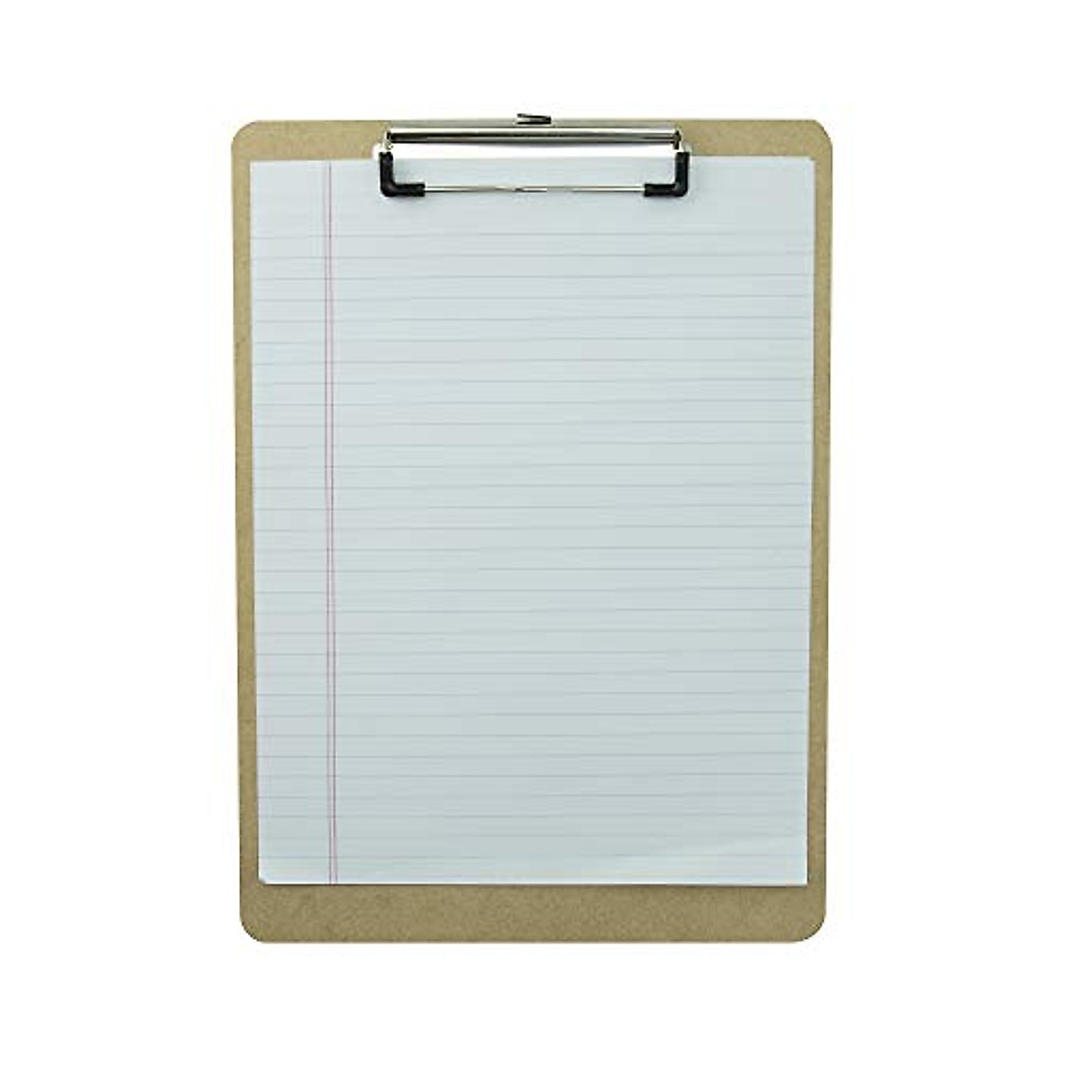 Saunders US-Works 05512 Recycled Hardboard Clipboard - Brown, Letter Size Writing Board with Low Profile Clip
