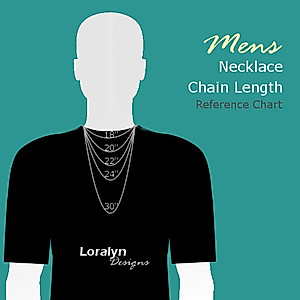 Loralyn Designs Small Simple Stainless Steel Cross Pendant 18 Inch Black Leather Necklace Cord