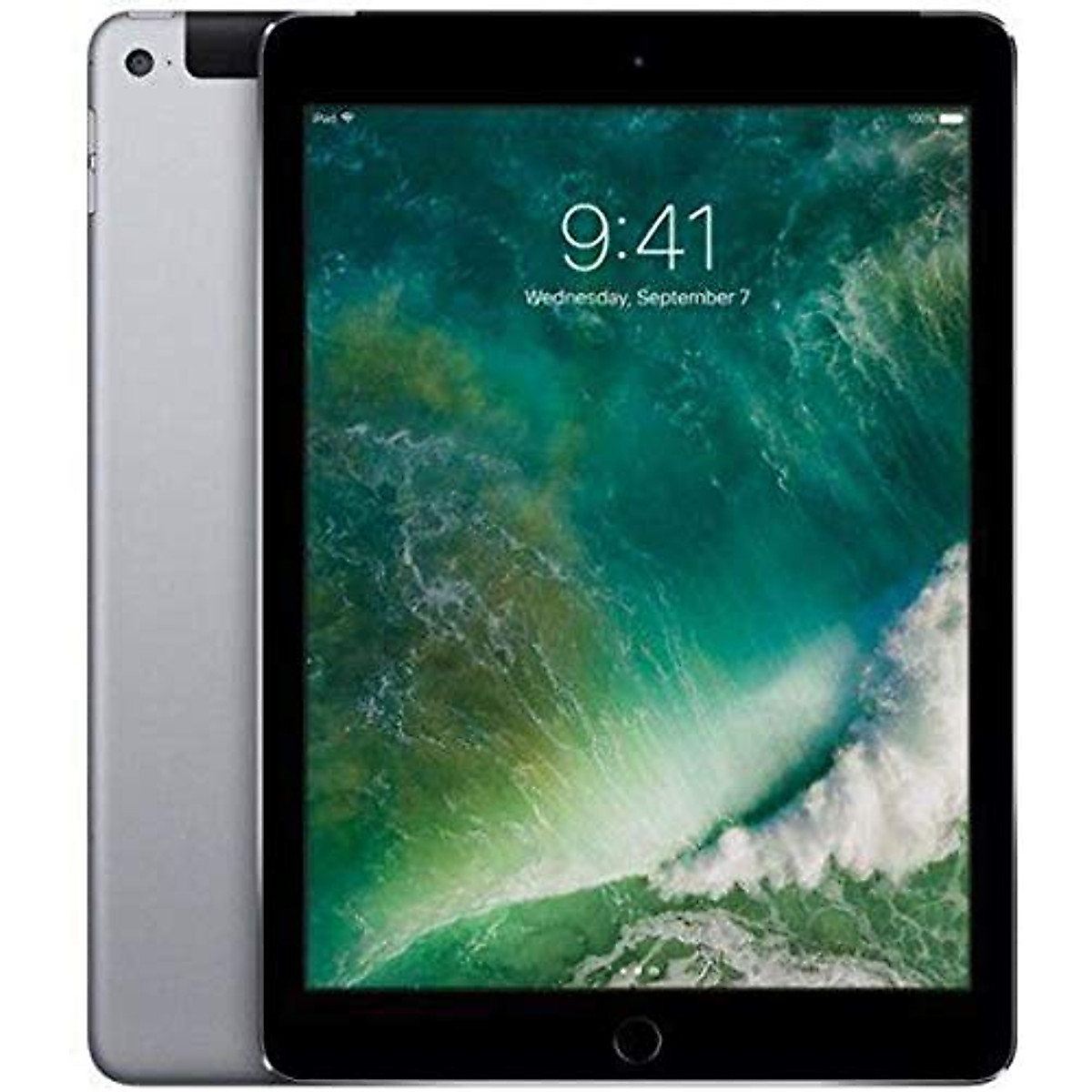Apple iPad Air 2 9.7in 64GB Cellular Unlocked + WiFi Tablet - Space Gray / Black - MH2M2LLAUS-cr (Renewed)
