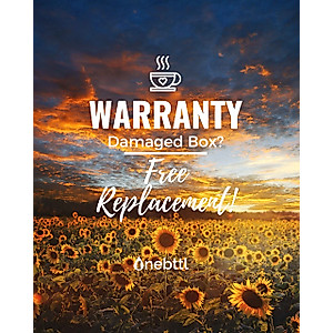 Onebttl Sunflower Gifts for Sunflower Lovers, 12oz Insulated Stainless Steel Coffee Mug with Lids, Best Sunflower Gifts for Best Friend, Christmas, Birthday