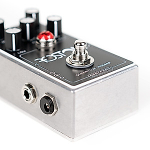 Spaceman Redstone: Germanium Preamp Guitar Effects Pedal - Silver Standard Edition with Volume, Gain and 3-Band Tone Stack Controls