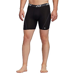 adidas Men's Sport Performance Mesh Boxer Brief Underwear (3-Pack), Black/Onix Grey/Black, X-Large