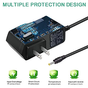 New AC Replacement Adapter Fit for Omron Healthcare Upper Arm Blood Pressure Monitor 5, 7,10 Series - Power Supply Charge Cord Replacement for Hem-ADPTW5 (Output DC 6V 1A)