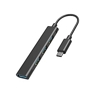 SHYPT 3.0 Multi USB Splitter Adapter 3 Port Card Reader High Speed Type C Mini USB-Hub Extension Cable
