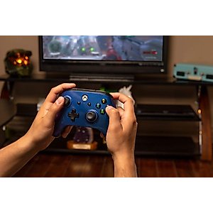 PowerA Enhanced Wired Controller for Xbox One - Cosmos Nebula, gamepad, wired video game controller, gaming controller, Xbox One, works with Xbox Series X|S