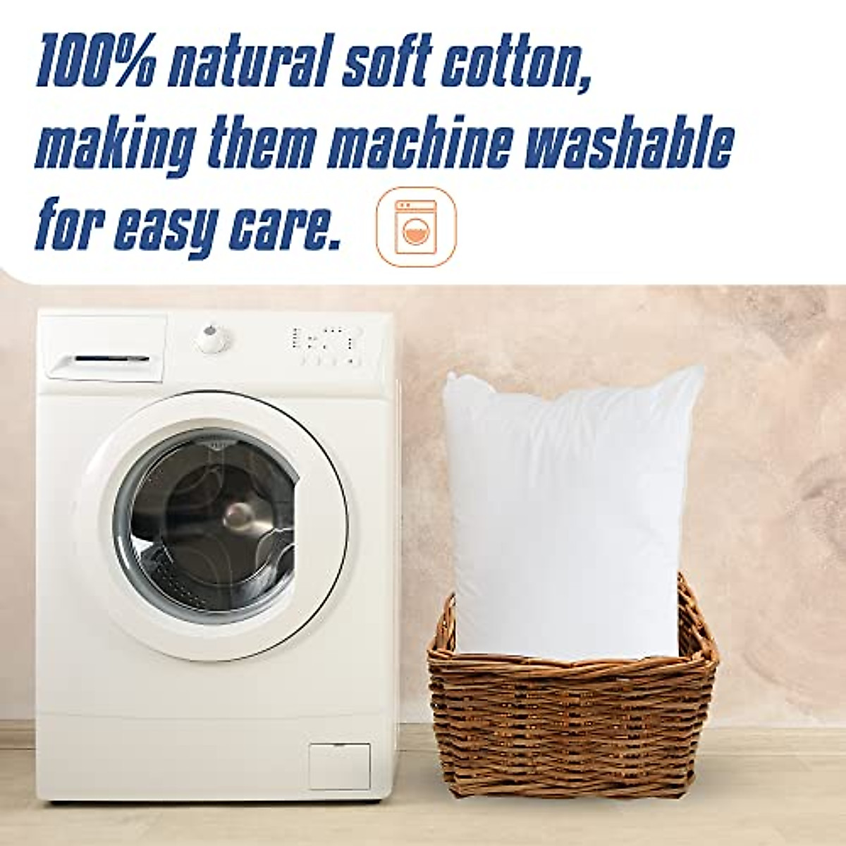 Continental Bedding - White Goose Feather Down Pillows - Standard Queen Size 20x28 Pillow Set of 2-100% Cotton Cover Soft Pillows - Best Down Feather Pillows for Side or Back Stomach Sleeper