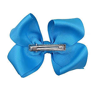 CÉLLOT 40 PCS 4.5 Inch Hair Bows for Girls Grosgrain Ribbon Boutique Hair Bow Alligator Clips Hair Accessories for Baby Girls Toddlers Kids in Pairs