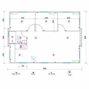 40ftx20ft Prefab Tiny Homes for Sale, Mobile Houses, Tiny Foldable House, Prefabricated House with Bathroom and Kitchen