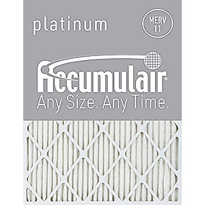 20X25X1 (19.75 x 24.75) Accumulair Platinum 1-Inch Filter (MERV 11) (4 Pack)