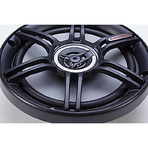 Crunch CS65CXS Full Range 3-Way Shallow Mount Car Speaker, 6.5" , Black
