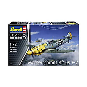 Revell GmbH 03893 Messerschmitt Bf109 F-2 Plastic Model Kit, Grey Camouflage