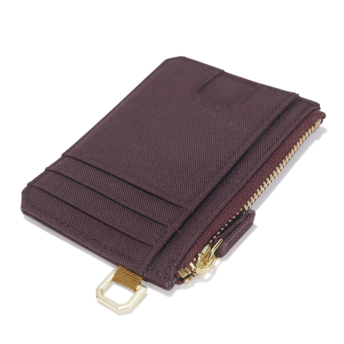 Carhartt womens Wallet, Rugged Leather and Canvas for Women, Available in Multiple Styles & Colors Wallet, Nylon Duck Zippered (Deep Wine), One Size US