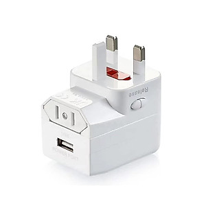 Universal Travel Adapter, Vsanstar International Wall Charger AC Plug Adaptor with 3A Smart Power and 2.1A USB for European USA UK EU Thailand NZ Australia 150 Countries(White)