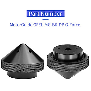 Mejiao Eliminator Trolling Motor Prop Aluminum Nut Compatible with MotorGuide GFEL-MG-BK-DP G-Force.