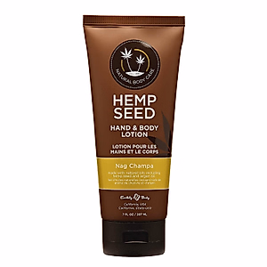 Hemp Seed Hand & Body Lotion, Nag Champa Scent - 16 Fl Oz - Soothe Dry Skin - Argan Oil, Hemp Seed Oil - Light, Non-Greasy Formula - Vegan & Cruelty Free