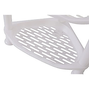 3 Tier Corner Shower Caddy, Rustproof, Plastic Shower Organizer for Bathroom, Bathtub, Shower pan, Bath Accessories Shower Caddies, 13.5 x 10 x 18 Inches, White (White 3 Tier Triangle)