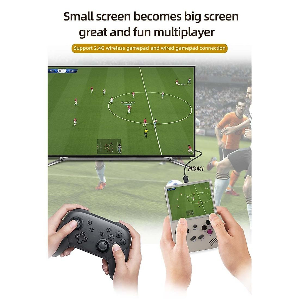 Newcomer RG35XX Handheld Game Console 3.5 inch, Retro Games Consoles Classic Emulator, Portable Mini Handheld Game Console Dual System with 64G 5000 Games