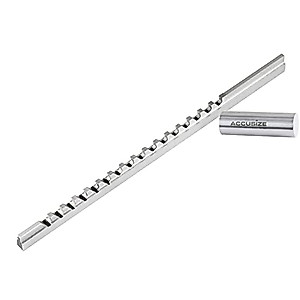 Accusize Industrial Tools 3/32 inch, Style B High Speed Steel Keyway Broach, 5000-0008