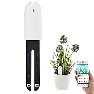 WANFEI Plant Monitor Soil Test Kit,Flower Care Soil Tester Smart Plant Tracker Intelligent Sensor Plants Detector Bluetooth Monitor for Light Moisture Fertility Temperature Level for iOS and Android
