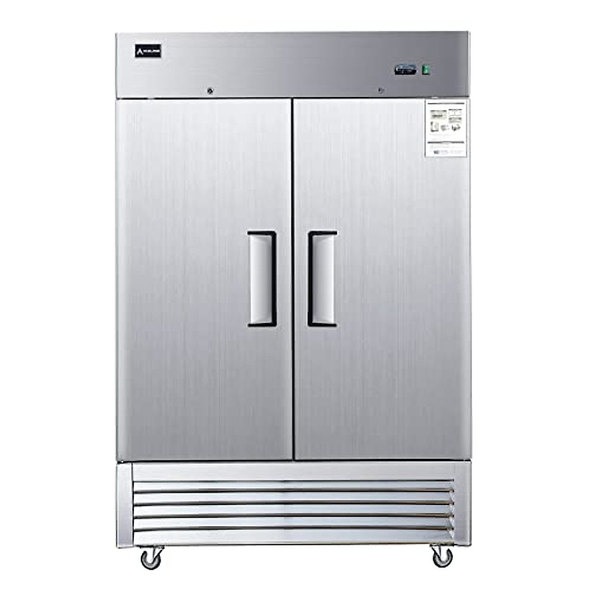 Aceland ETL Certified Commercial Freezer 2 door Stainless Steel Reach in Solid door Upright Fan Cooling Cooler for Restuarant,Bar,Shop,Residential 49 Cu.ft (Commercial Kitchen Equipment)