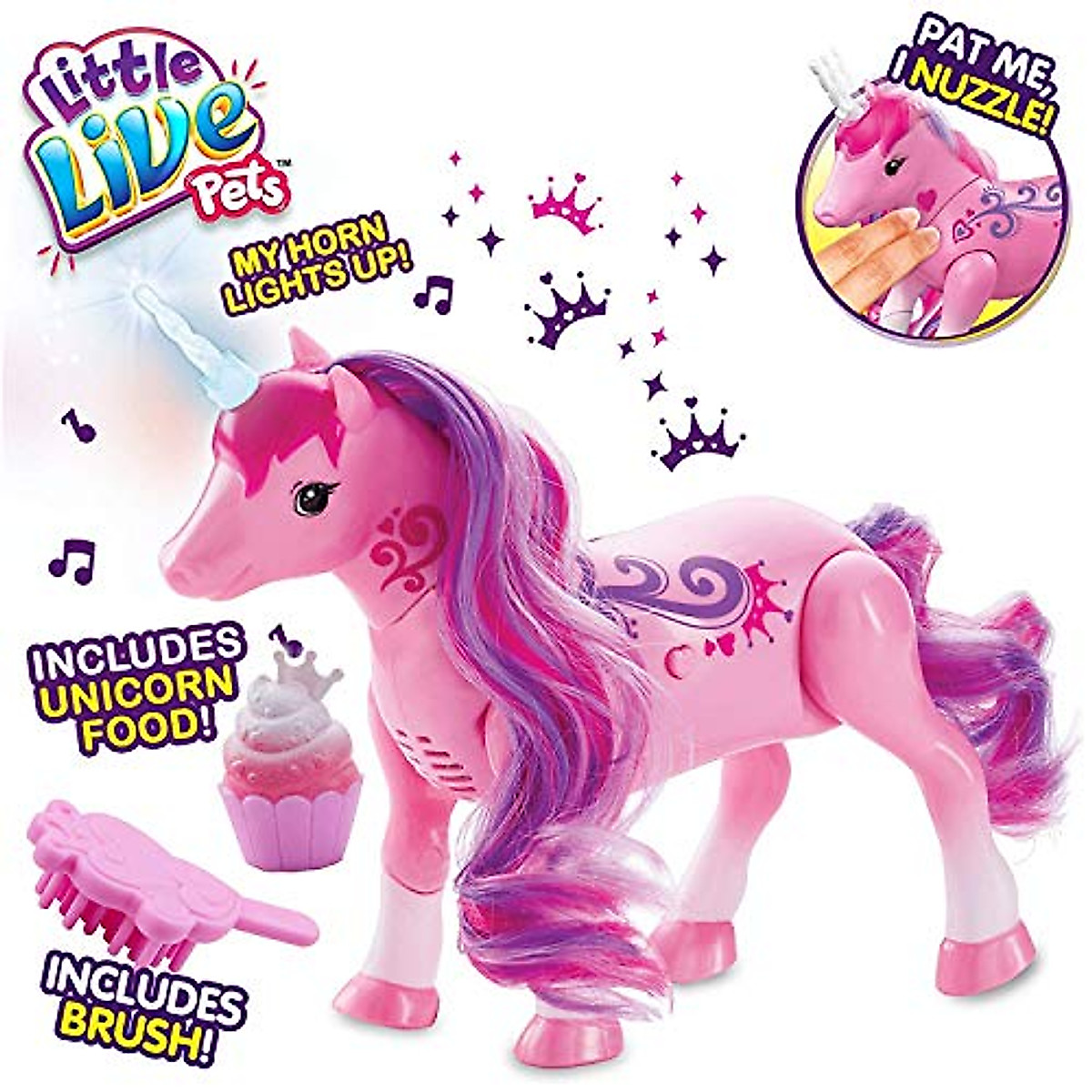 Little Live Pets - Sparkles My Dancing Interactive Unicorn | Dances & Lights to Music - Engaging Fun - Batteries Included | For Ages 5+