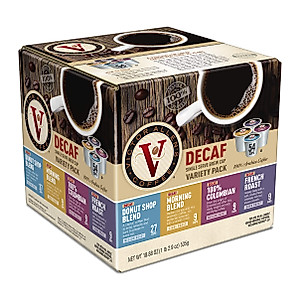 Victor Allen's Coffee Decaf Donut Shop and Variety Pack Bundle, 80 + 54 Count