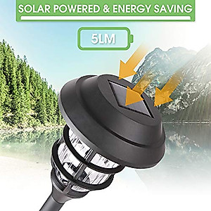 Nekepy Solar Lights Outdoor, Solar Powered Pathway Waterproof Landscape Light for Patio Walkway Driveway Garden Yard, 8 Pack