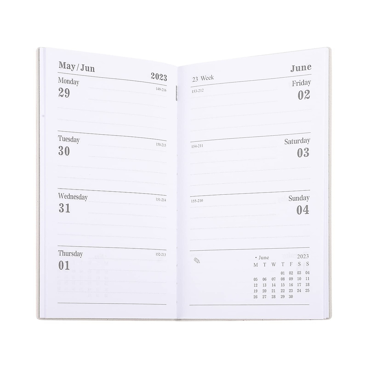 Kisangel Writing Plans Notepad Notebooks 2023 Agenda Book Paper Student Simple Periodicals Note Pads Office Notepad