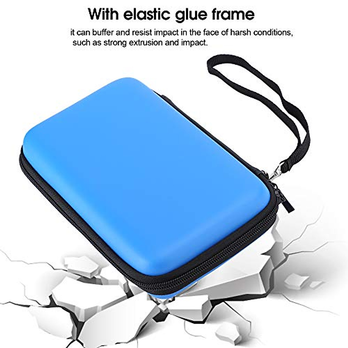 Mxzzand Portable Storage Bag Blue for Game Console(Blue)