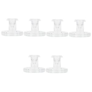 Hemoton 6 Pcs Pen Base Printing Pen Storage Bracket Printing Pen Rack Transparent Printing Pen Holder Pencil Holder Printing Brush Stand Three-Dimensional 3D Backing Plate Plastic