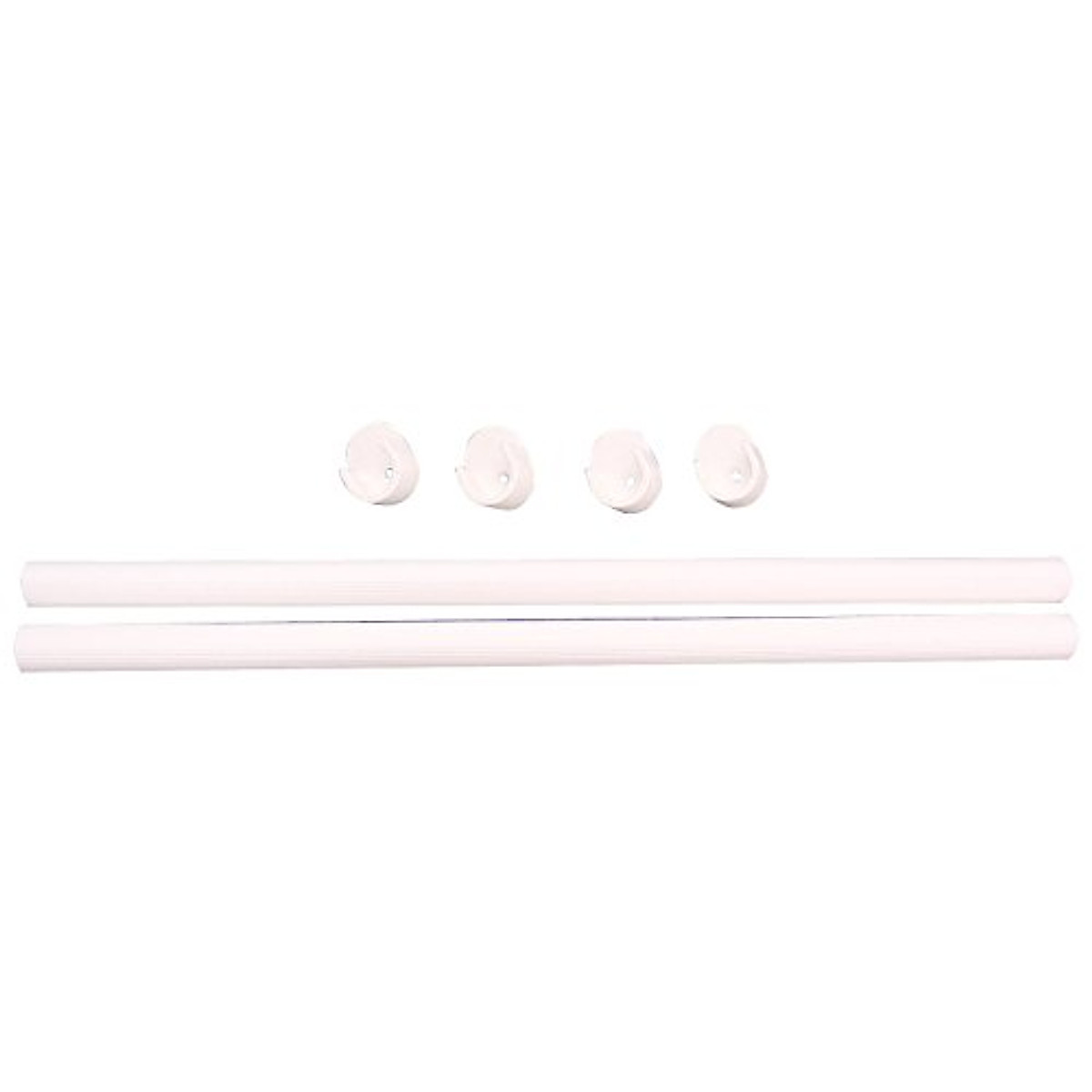 Easy Track Closet RR1024 Easy Track Wardrobe Rods With Ends