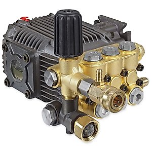 Pressure Washer Pump, Triplex, 3.1GPM@3000 PSI, 3400 RPM, 3/4" Horizontal Shaft with Unloader
