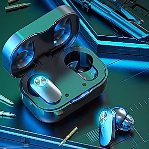 LILAJO Wireless Headphones in-Ear - Stereo Sound Sports Earplugs with Mirror Design LED Smart Display - Noise Reduction Bluetooth Headset - Touch-Control Immersive Premium Sound Earbuds