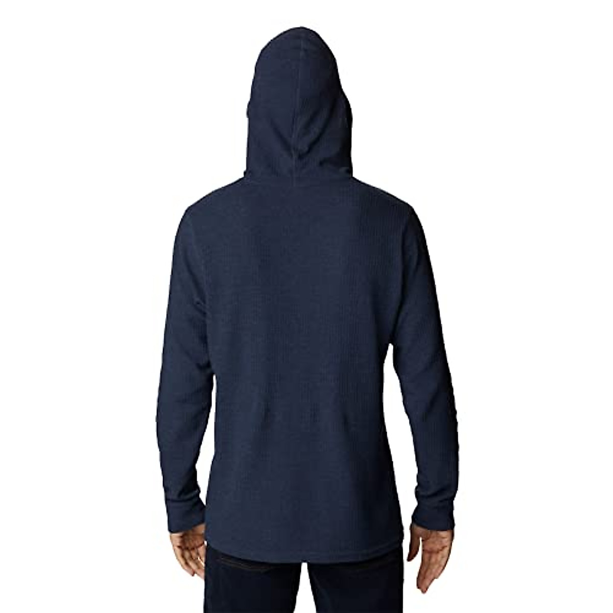 Columbia Men's Pine Peak Waffle Hoodie, Collegiate Navy Heather, Medium