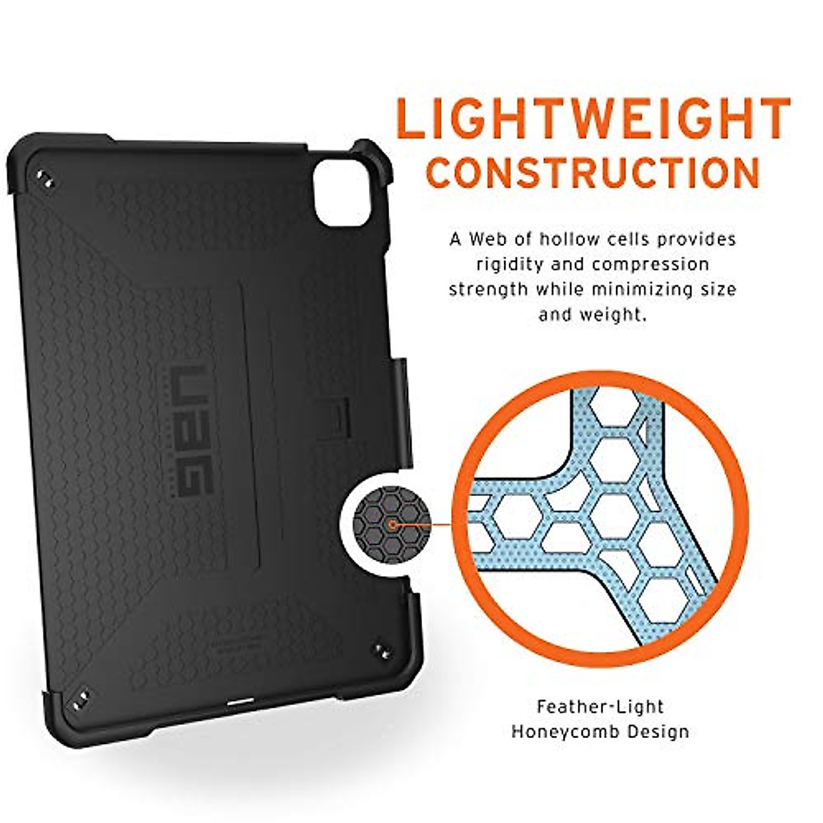 URBAN ARMOR GEAR UAG iPad Air 10.9-inch (4th Gen, 2020) Case Metropolis Folio Slim Heavy-Duty Tough Multi-Viewing Angles Stand Military Drop Tested Rugged Protective Cover, Magma