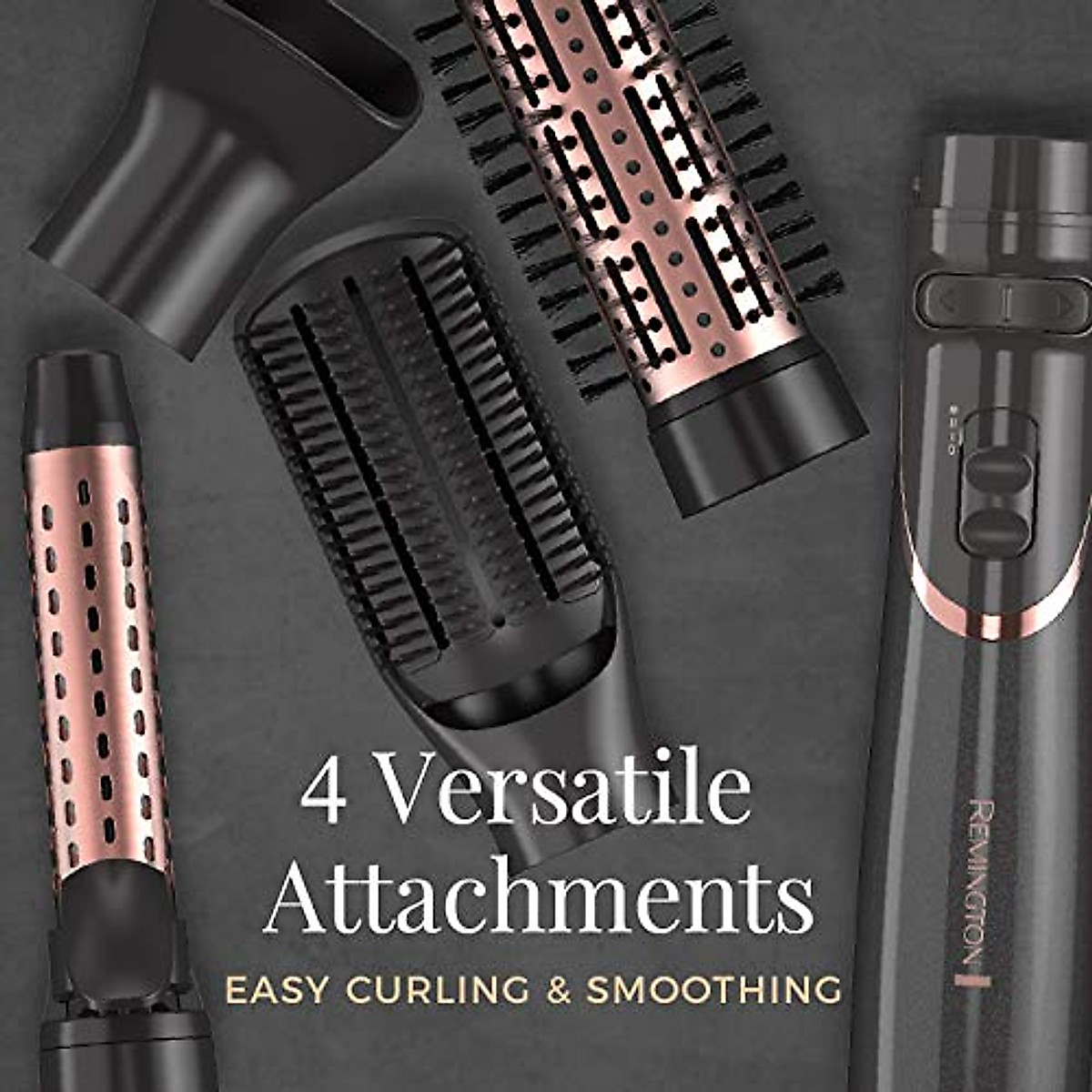 Remington Pro Hot Air Multi-Styler, 1 Count (Pack of 1), Black/Rose Gold