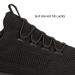 Avia Anchor SR Mesh Slip On Black Non Slip Shoes for Men, Water Resistant Mens Work Shoes & Restaurant or Food Service Sneakers, Comfortable Slip Resistant Work Shoes Men - Black, 12 Medium