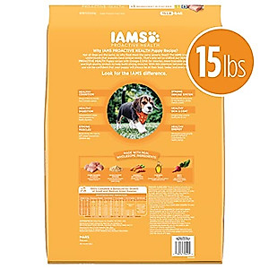 IAMS Smart Puppy Dry Dog Food with Real Chicken, 15 lb. Bag