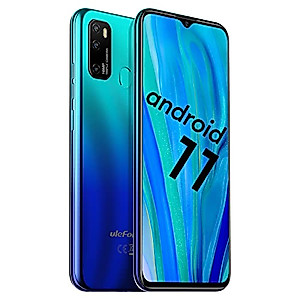 Ulefone Unlocked Smartphones Note 9P, 16MP + 5MP + 2MP, Dual Sim Phones Unlocked, Android 11 4GB+64GB ROM, 6.52" FHD, Fingerprint Face Detection, 4500mAh high Capacity Battery, T-Mobile - Blue