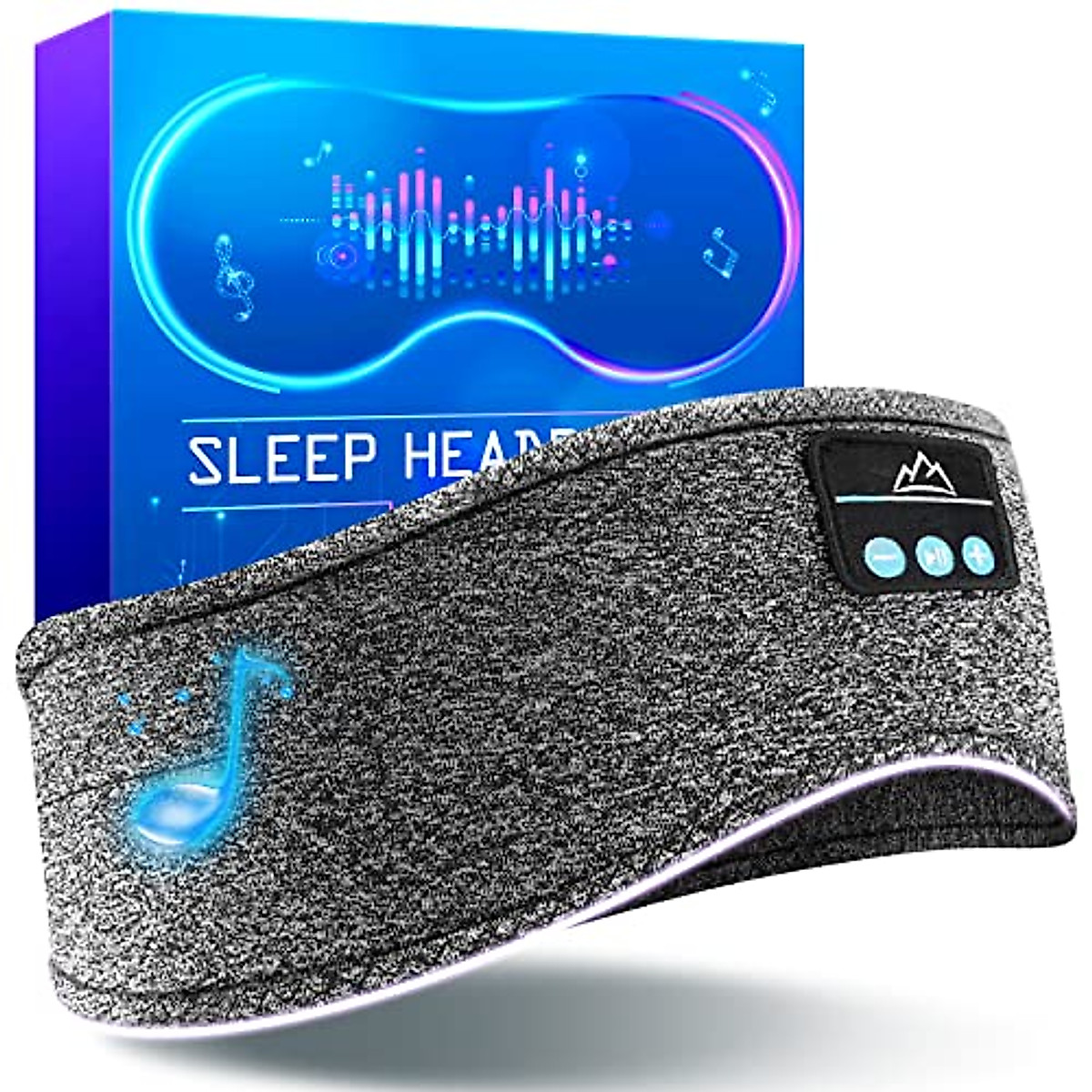 Sleep Headphones Wireless Bluetooth Headband - Comfy Sleeping Eye Mask Headset, Sport Head Band Earbuds Electronics Tech Gadgets Christmas Stocking Stuffers Birthday Gifts for Women Men Running