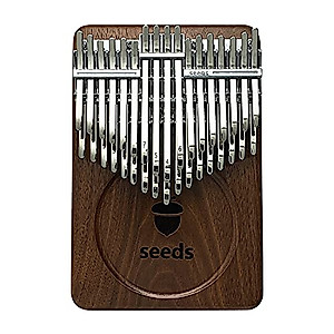 Seeds Pisces 34 Key Chromatic Kalimba C-Tuned | Double Layer Flat Board Thumb Piano Instrument | Music Kalimba Gifts Idea