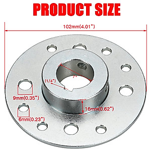 GREHUA 4" Go Kart Rear Drum Brake Band & Steel Sprocket Hub w/Cable Pin Kit 1" Bore 1/4" Keyway for Manco 1492 Azusa 2562 Predator 212cc 196cc 6.5hp Dune Buggies Drift Trike Heavy Duty Cart Parts