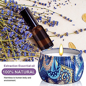 OFUN 4 Pack Scented Candles, Aromatherapy Candle Gift Set, 4.4 oz/120H Long Burning, Soy Wax Aromathrapy Candles for Stress Relief, Ideal for Birthday, Christmas, Thanksgiving, Mother's Day