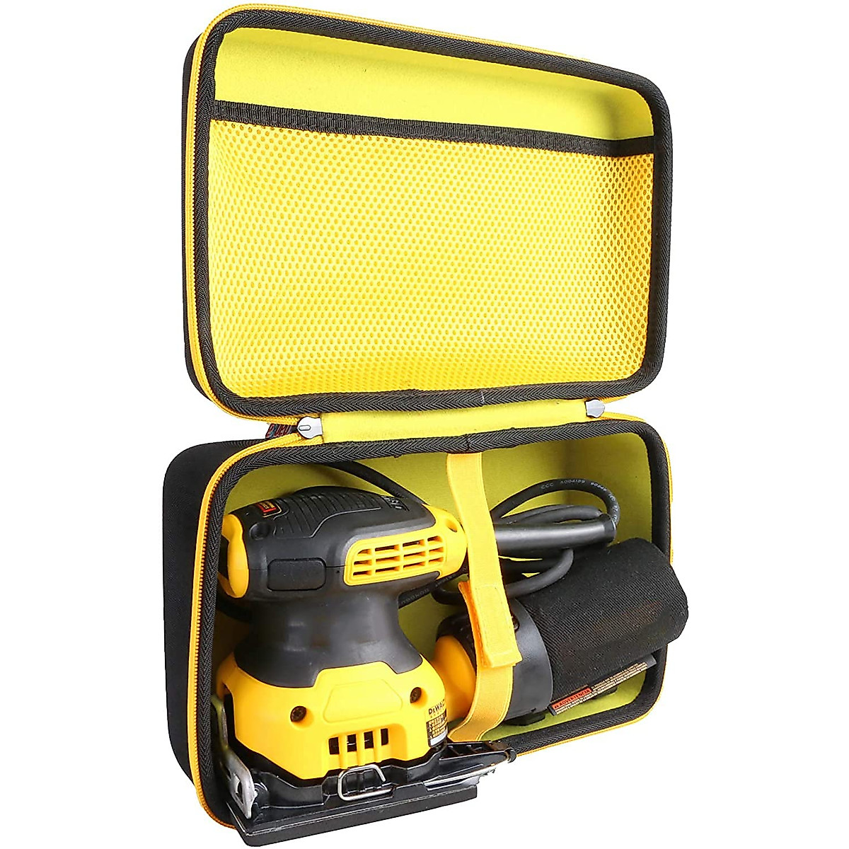 khanka Hard Case Replacement for DEWALT 20V MAX XR Palm Sander Electric Sander Sheet, Variable Speed, 1/4-Inch, Orbital (DCW200B / DWE6411 / DWE6421), Case Only