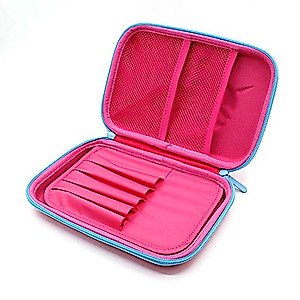 Pencil Case for Girls, 3D Cute EVA Unicorn Pen Pouch Stationery Box Anti-Shock Large Capacity Multi-Compartment for School with 4 unicorn pens