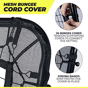 Victorem Lacrosse Rebounder for Backyard - 4x6 Inches Lacrosse Bounce Back Net, Volleyball Rebounder, Pitch Back Baseball Rebounder fits for Volleyball, Tennis and Softball Training