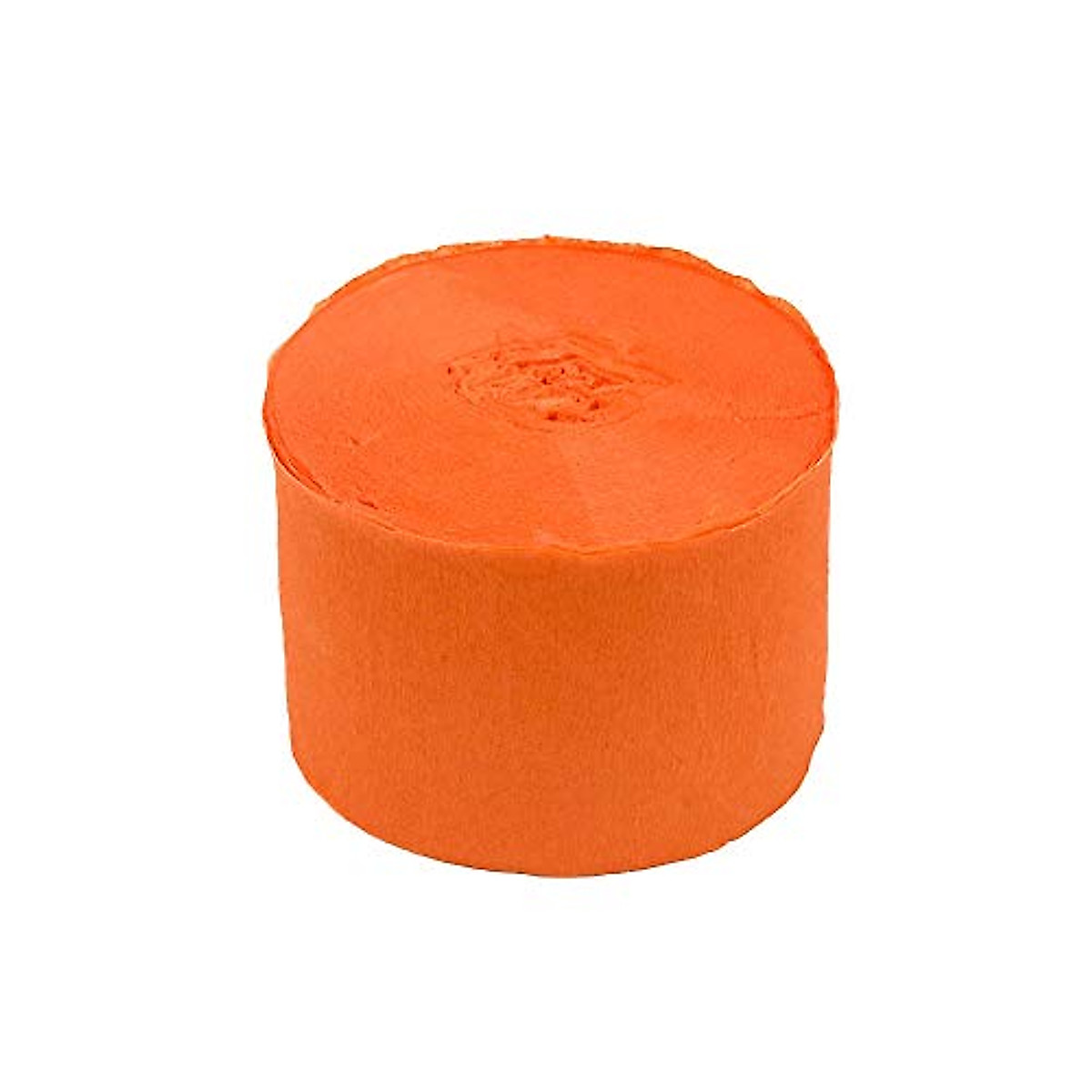 8 Rolls Orange Crepe Paper Streamers, Wedding Birthday Baby Shower Party Decoration, Rainbow DIY Supplies, Living Room Bedroom Decor