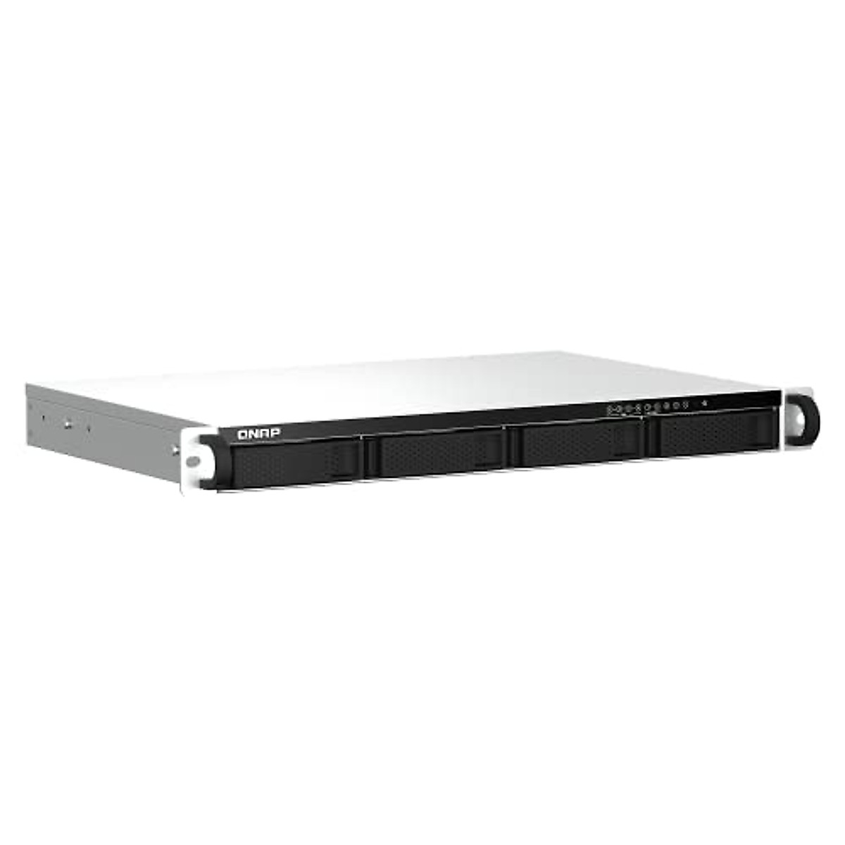 QNAP TS-464eU-8G-US 4 Bay High-Speed 1U Short Depth Rackmount NAS with Dual-2.5GbE, Intel Celeron CPU, 8GB DDR4 Memory and 2.5GbE (2.5G/1G/100M) Network Connectivity (Diskless)